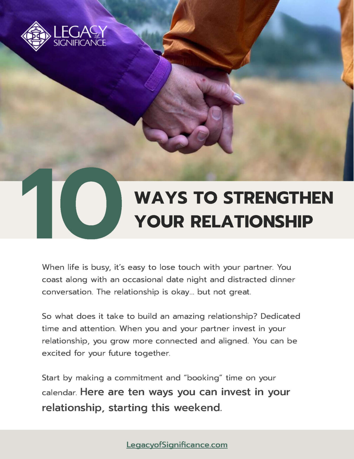 10 Ways to Strengthen Your Relationship - Legacy of Significance